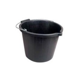 BLACK Plastic Builders Bucket