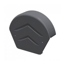 Grey Half Round Ridge End Cap
