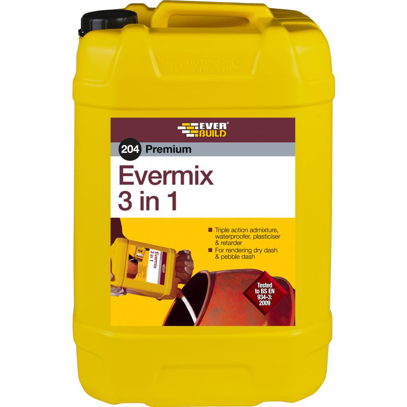 Everbuild 25 litre 204 Evermix 3 in 1 Waterproofer