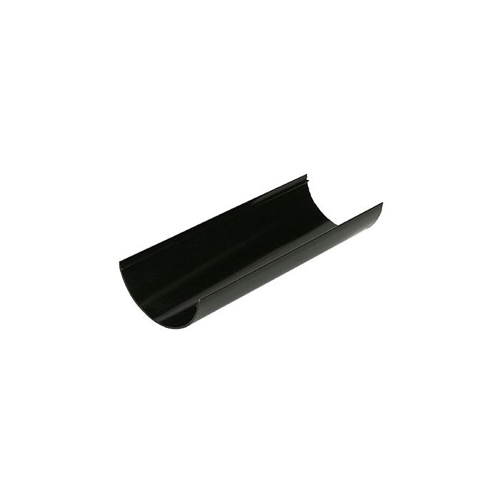 4m x 112mm Black 1/2 Round Gutter