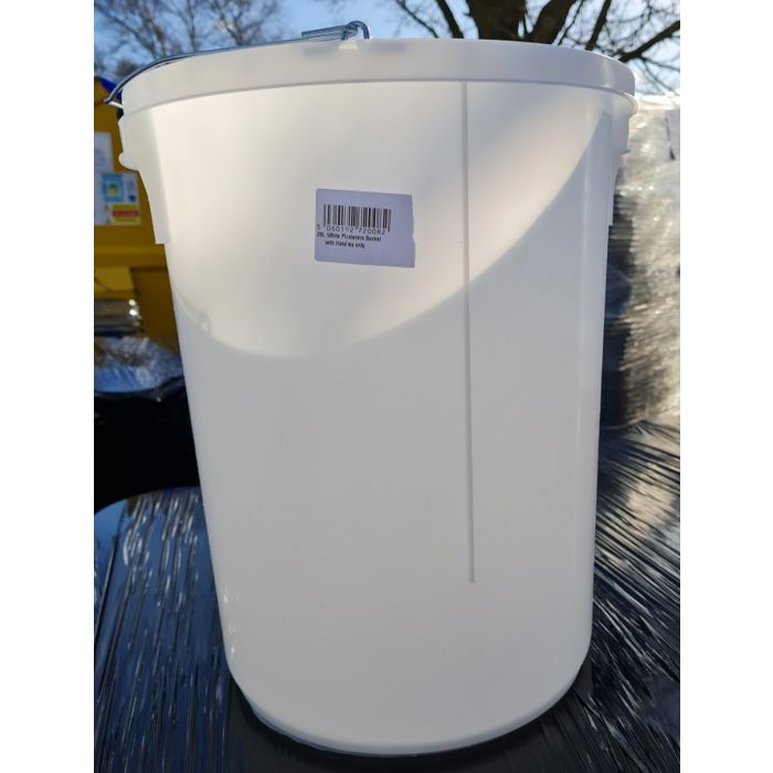 28 Litre White Plasterers Bucket