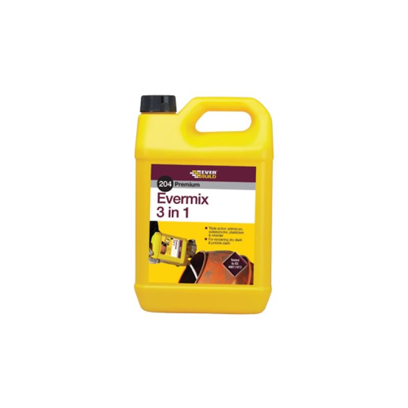 Everbuild 5 Litre 204 Evermix 3 in 1 Waterproofer | Low Price
